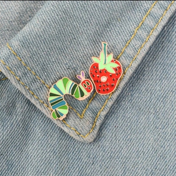 Eric Carle | Jewelry | Eric Carle Hungry Catapillar Pin Set Brooch ...